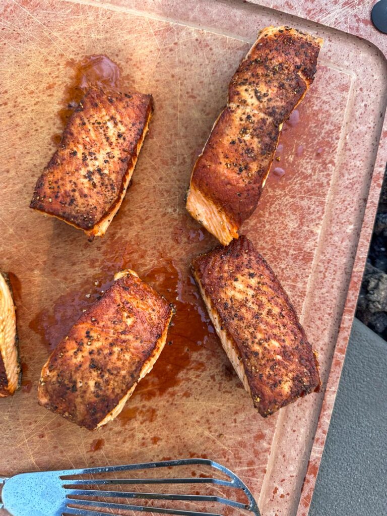 How To Cook Crispy Skin Salmon On The Grill - Marin Mama Cooks